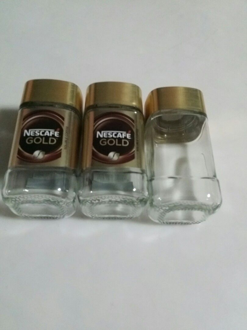 Nescafe Glass Bottles - 50gm, Furniture & Home Living, Kitchenware ...