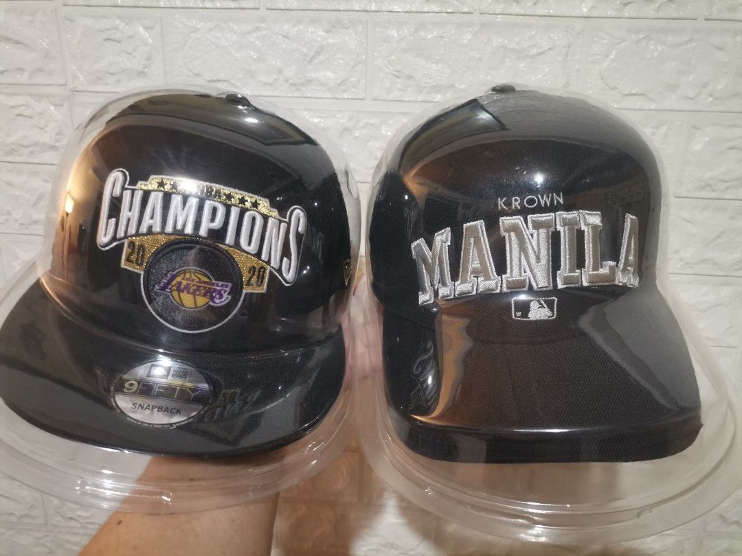 New Era Lakers Championship and Krown Manila Cap, Men's Fashion ...