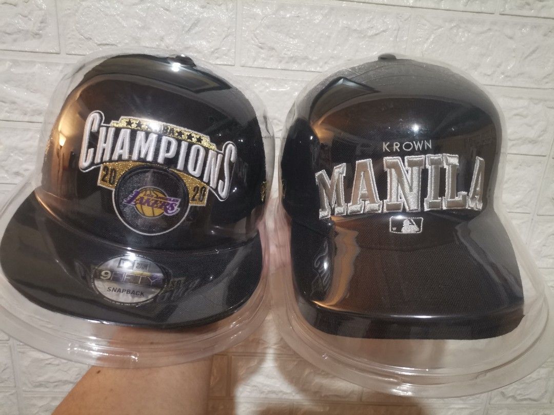 New Era Lakers Championship and Krown Manila Cap, Men's Fashion ...