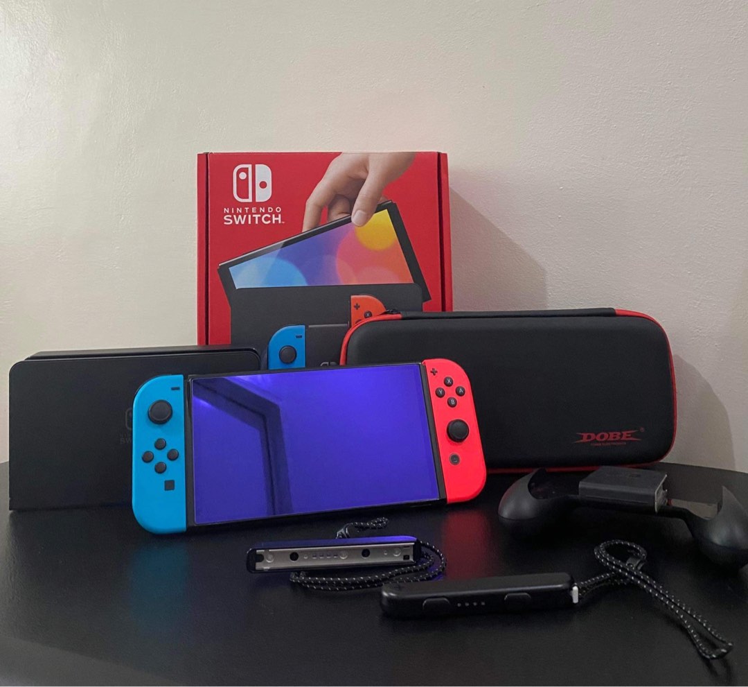 Nintendo Switch OLED NEON, Video Gaming, Video Game Consoles, Nintendo ...