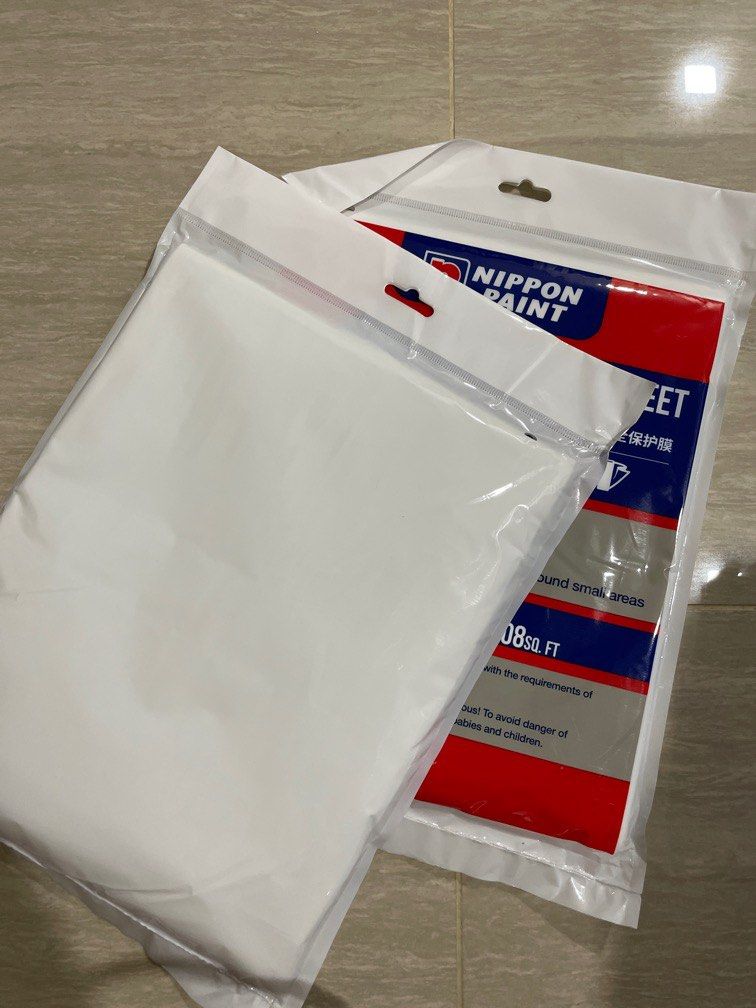 Nippon Paint DropSheet, Furniture & Home Living, Cleaning & Homecare ...