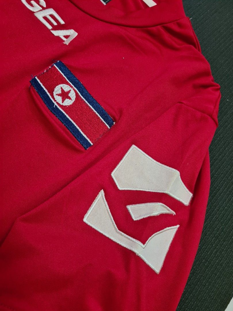 NORTH KOREA 2010 LEGEA HOME JERSEY, Men's Fashion, Activewear on Carousell