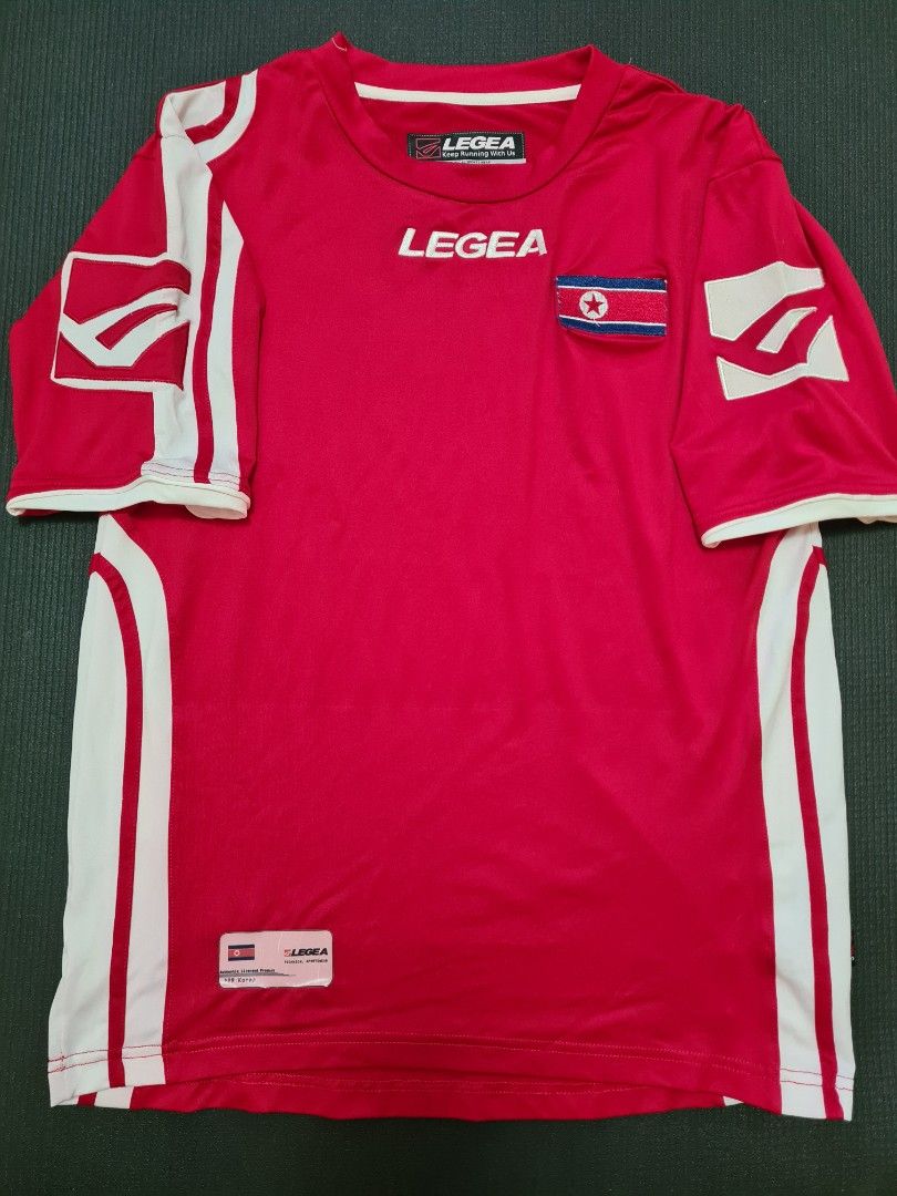 NORTH KOREA 2010 LEGEA HOME JERSEY, Men's Fashion, Activewear on Carousell