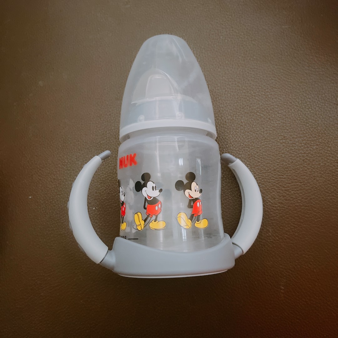Nuk limited edition 150ml mickey mouse learner training bottle, Babies ...