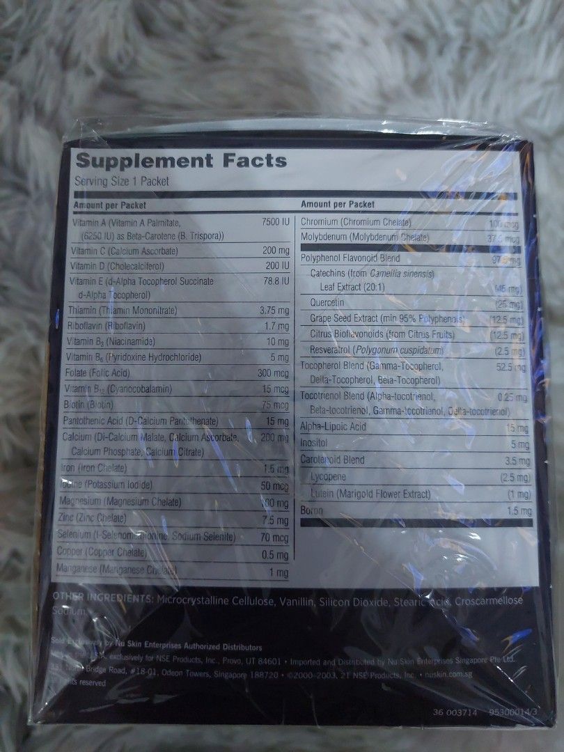 Nuskin Lifepak, Health & Nutrition, Health Supplements, Vitamins ...