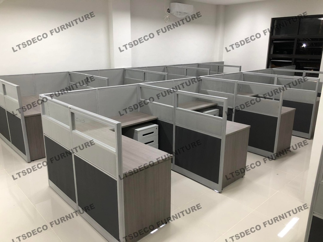 OFFICE PARTITION CALL CENTER TABLE MODULAR OFFICE FURNITURES on Carousell