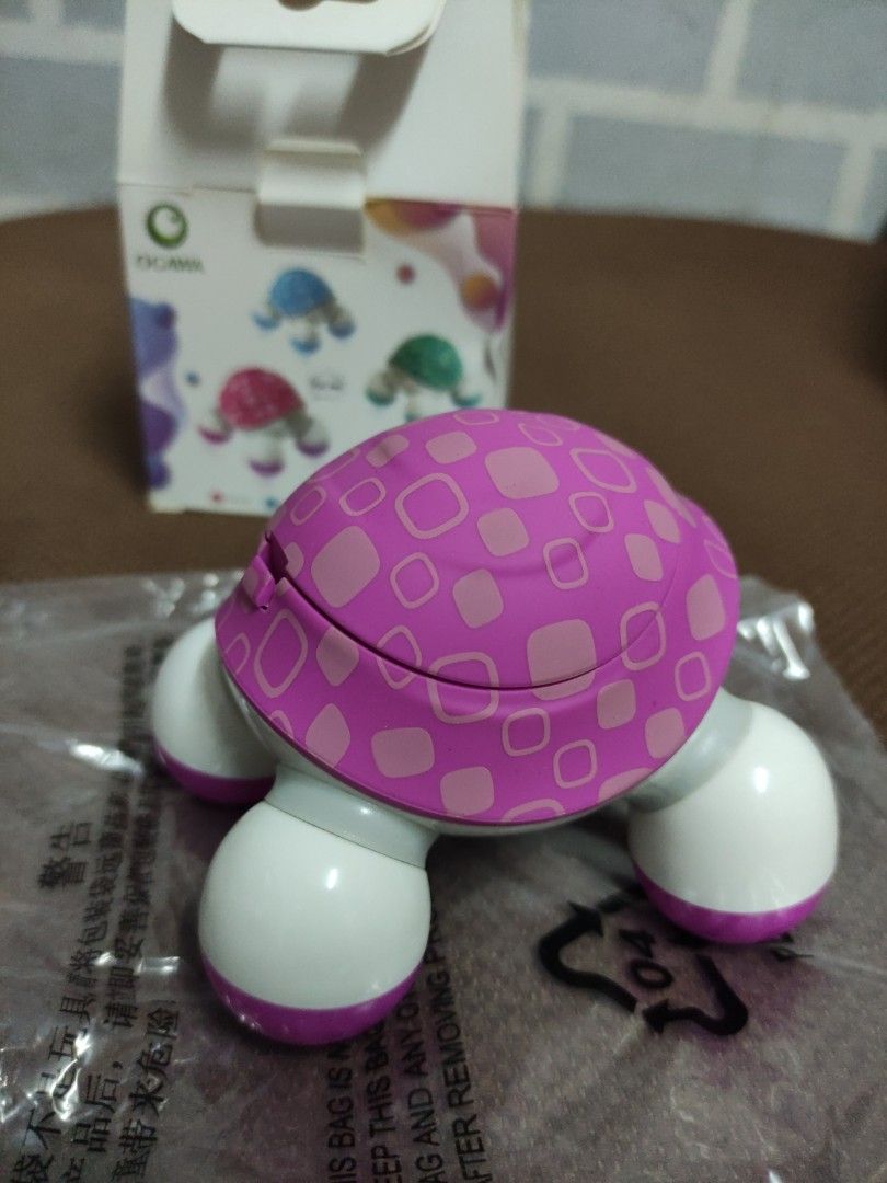Ogawa Turtle Mini Massager (Pink), Health & Nutrition, Massage Devices ...