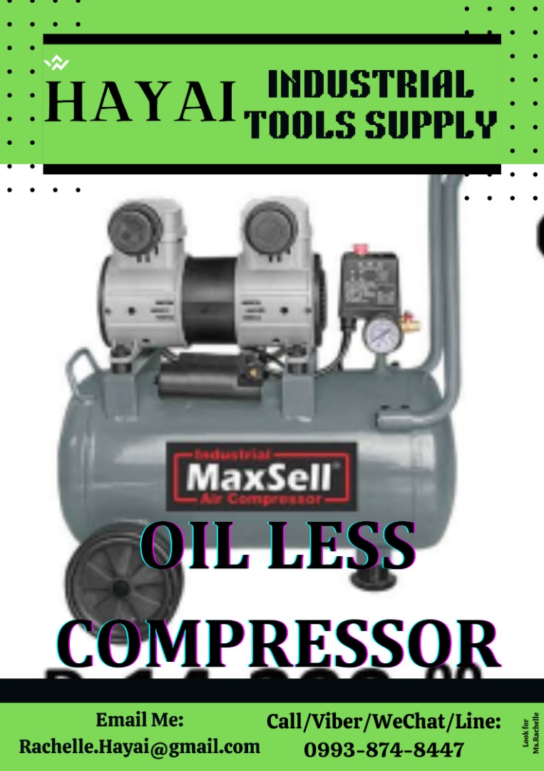 OIL LESS COMPRESSOR, Commercial & Industrial, Industrial Equipment on ...