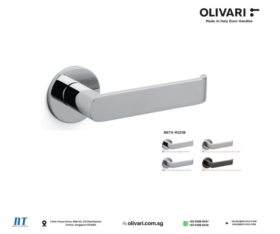 Olivari Door Handle - Made in Italy (with up to 30 years guarantee ...