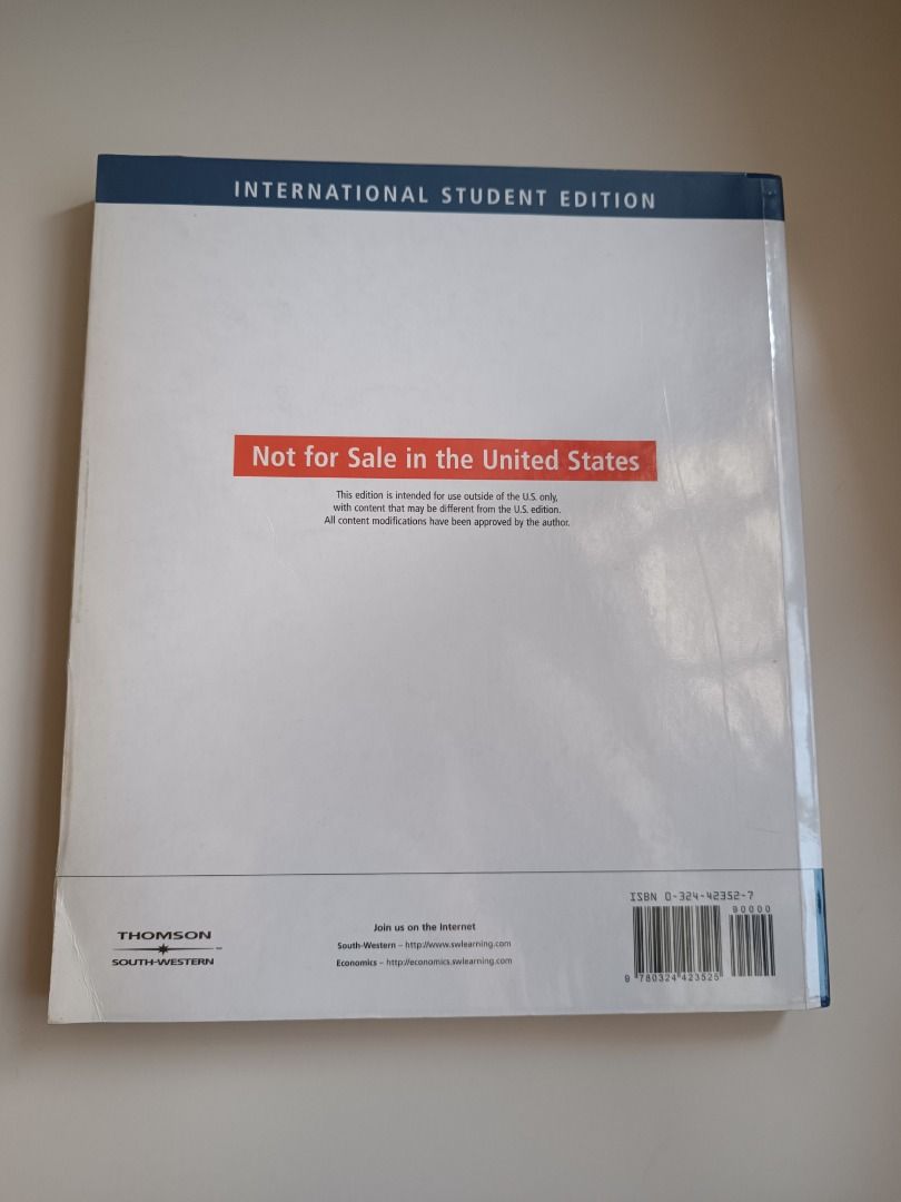 [ORIGINAL COLLEGE UNIVERSITY TEXTBOOK] Principles of Microeconomics 4th ...