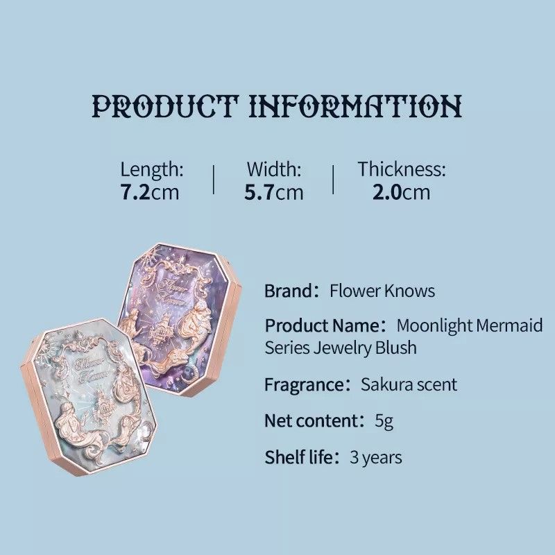 Original Flower Knows Moonlight Mermaid Blush in 02 Moonlight Dawn ...
