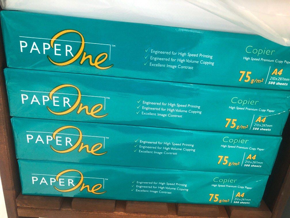 Paper One Kertas A4 75 Gram 4 Rim 500 Lembar X4 Buku And Alat