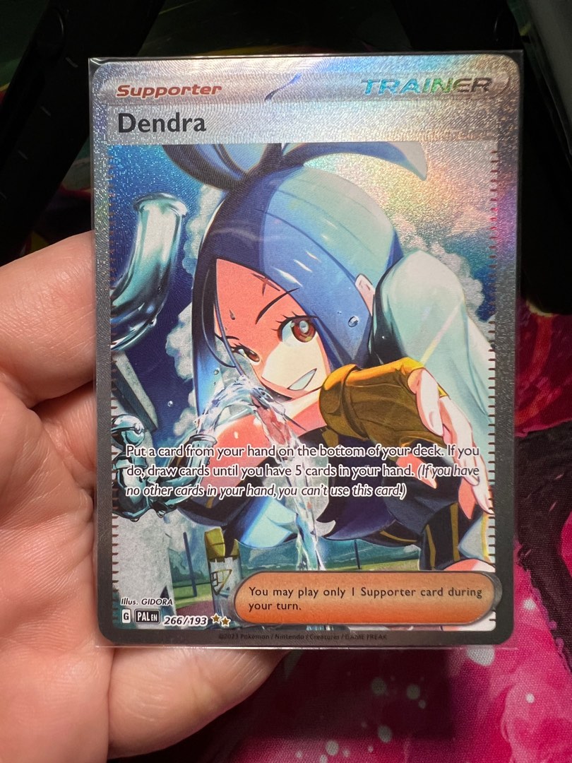 Pokemon Card Dendra SIR Paldea Evolved 266/193 Secret Illustration Rare ...