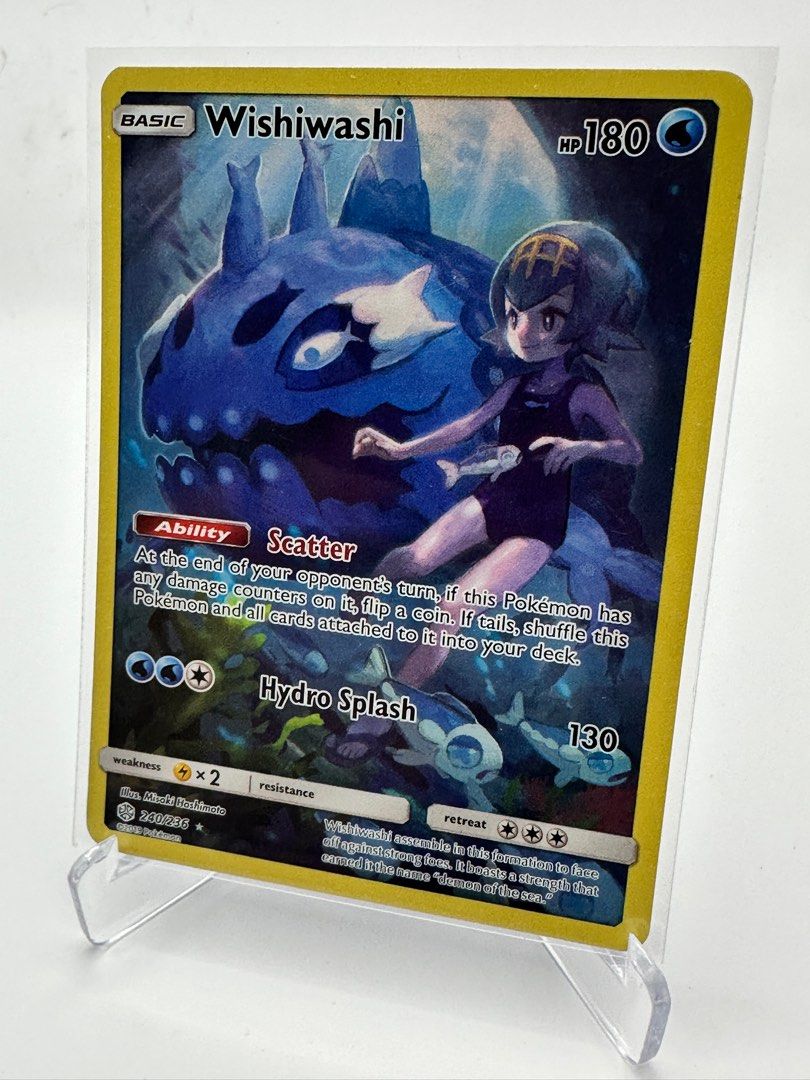 Pokemon TCG Wishiwashi Cosmic Eclipse, Hobbies & Toys, Toys & Games on Carousell