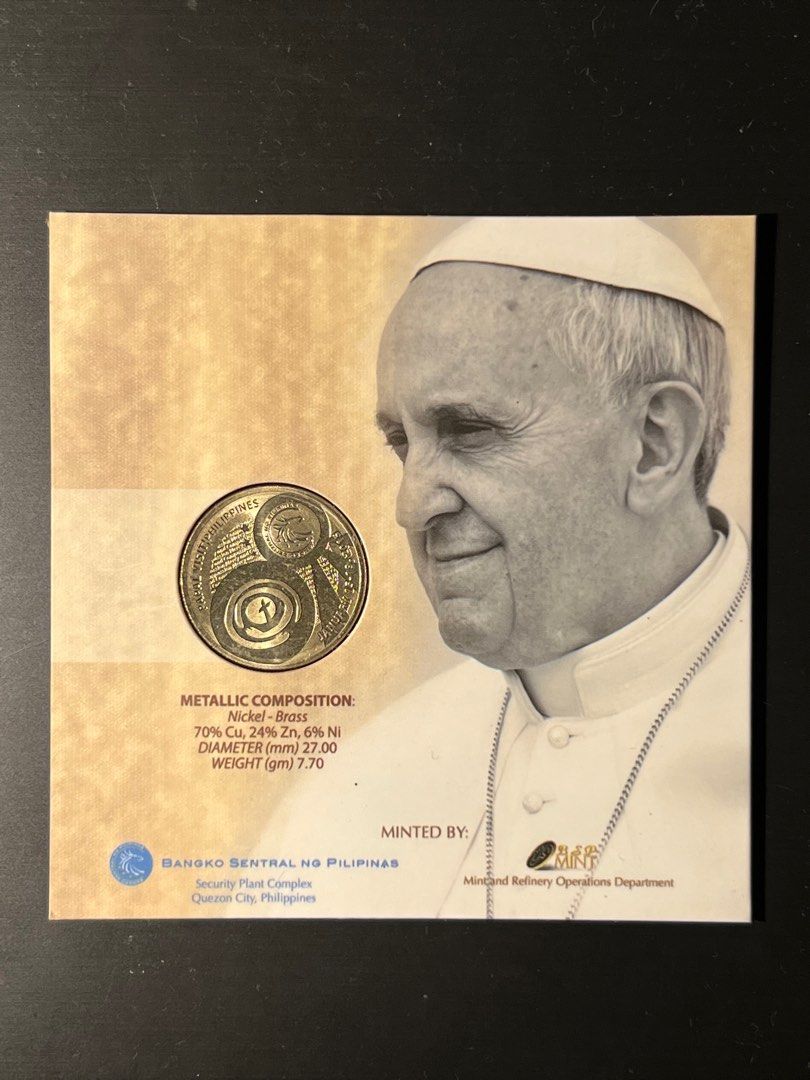 Pope Francis Commemorative Coin on Carousell