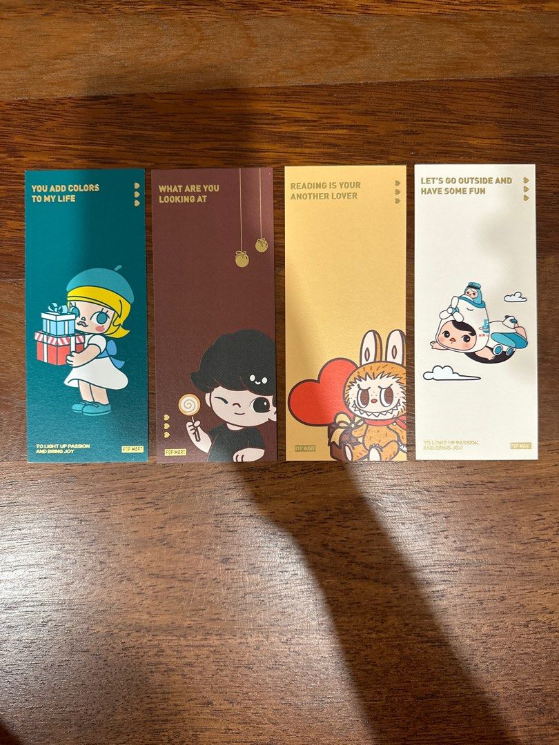 Popmart bookmarks, Hobbies & Toys, Memorabilia & Collectibles, Fan ...