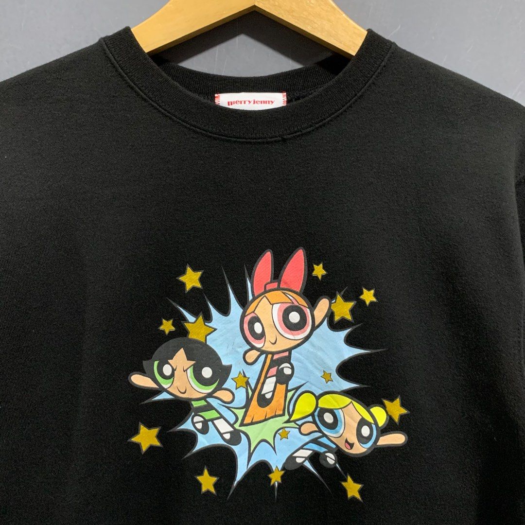 POWERPUFF GIRLS CARTOON NETWORK SWEATER, Fesyen Pria, Pakaian , Baju ...