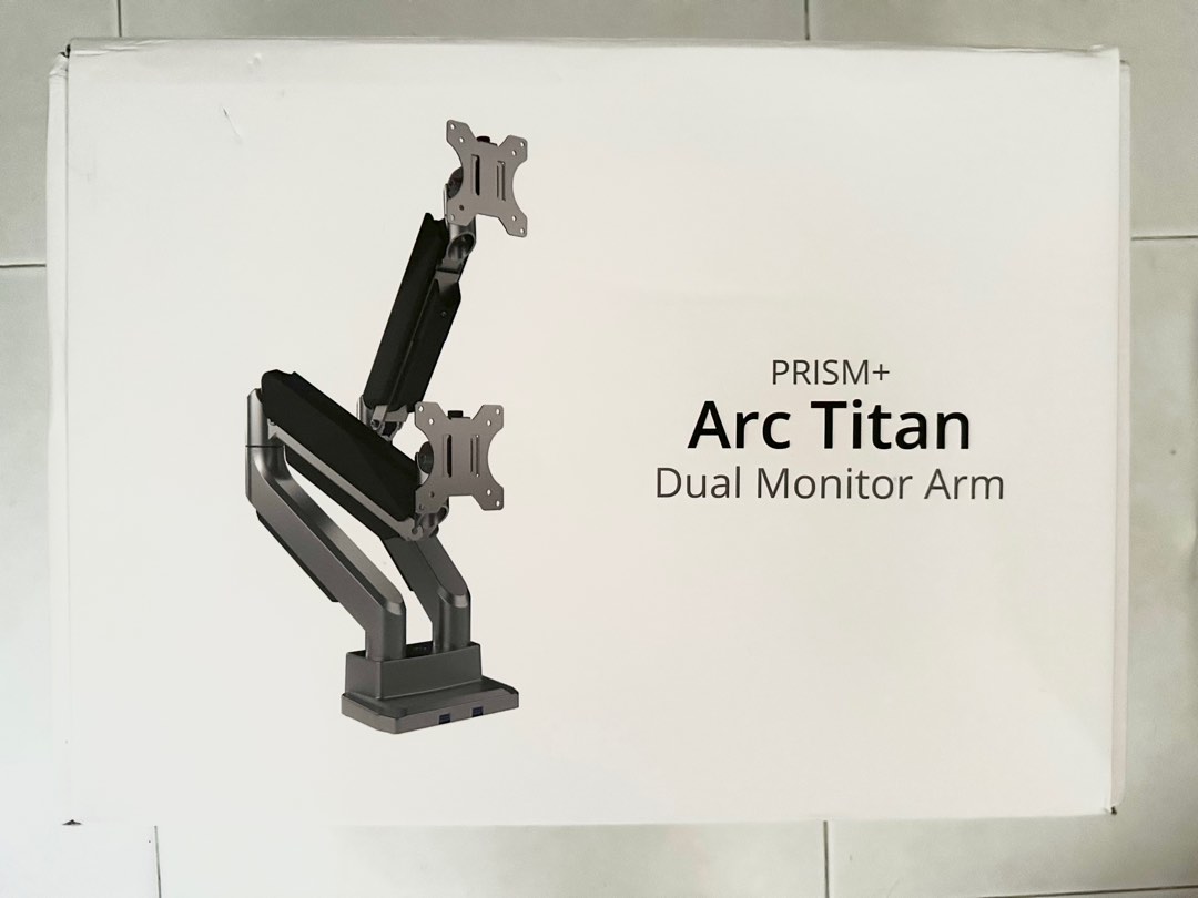 Prism+ Arc Titan Dual Monitor Arm, Computers & Tech, Parts ...