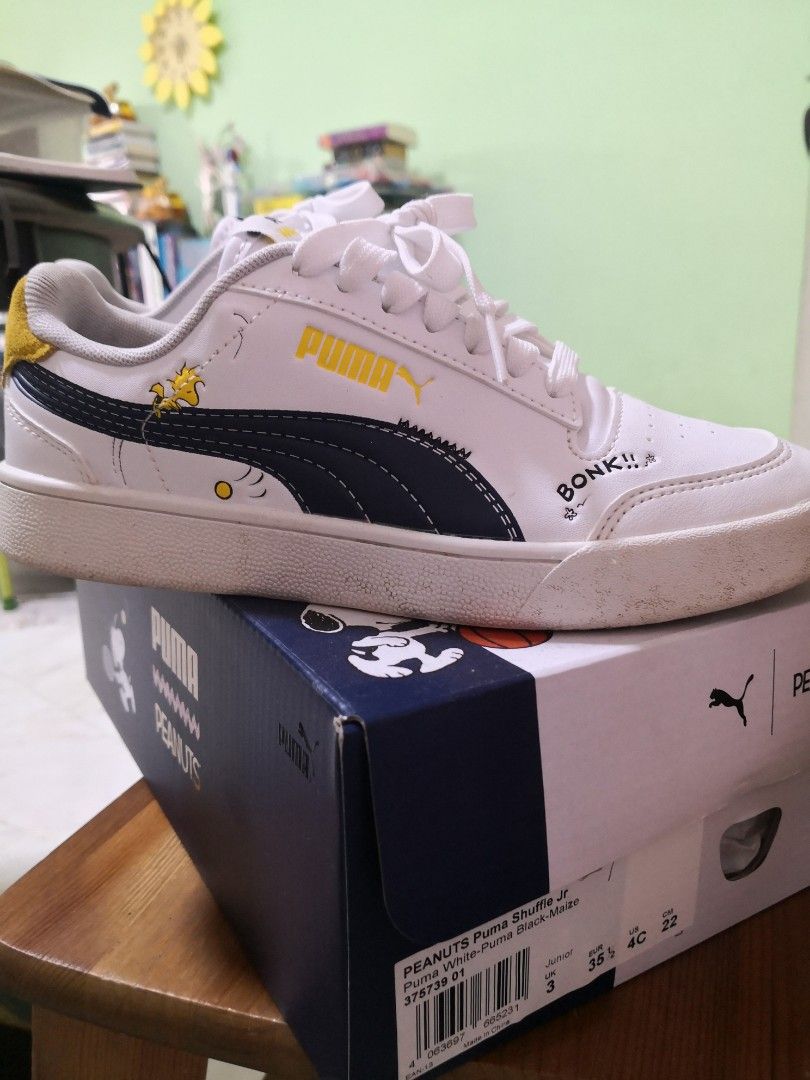 Puma x Peanuts Snoopy Unisex Shuffle, Women's Fashion, Footwear ...