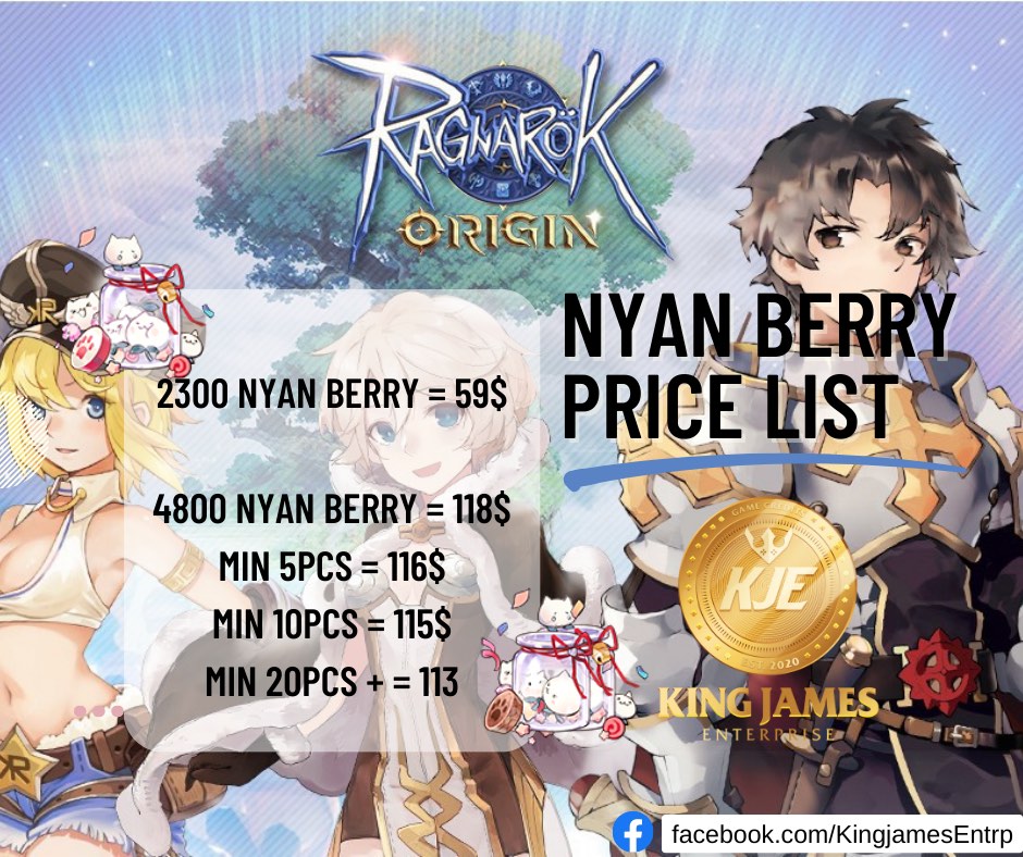 Ragnarok Origins Global Nyan Berry, Video Gaming, Video Games, Others ...