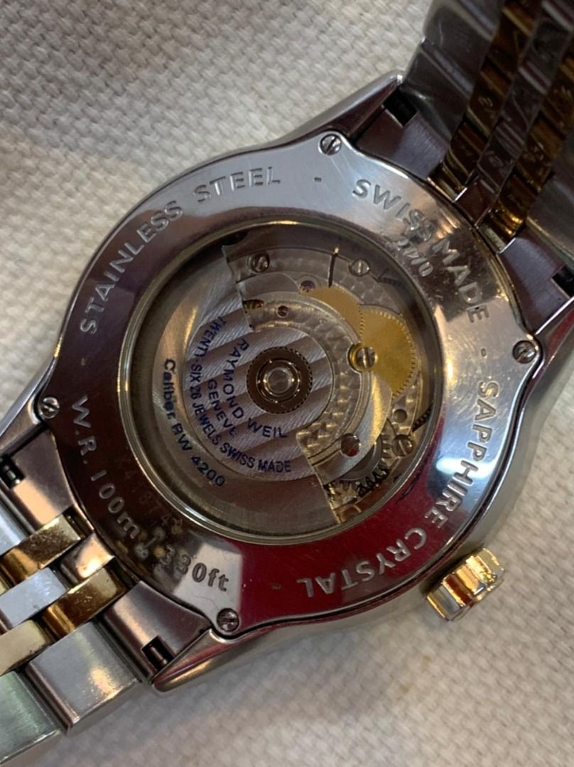 Raymond Weil Geneve Automatic Twenty Six Jewels, Fesyen Pria, Jam ...