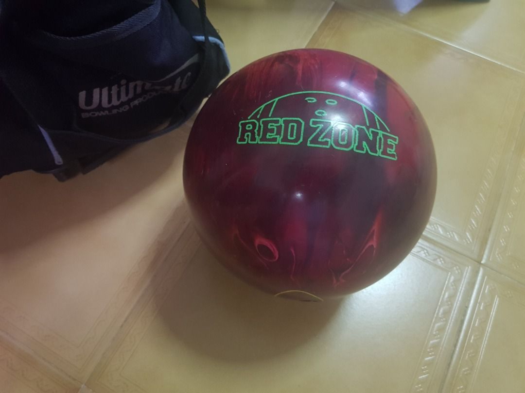 Red Zone 12lbs Brunswick Bowling Ball, Sports Equipment, Sports & Games ...