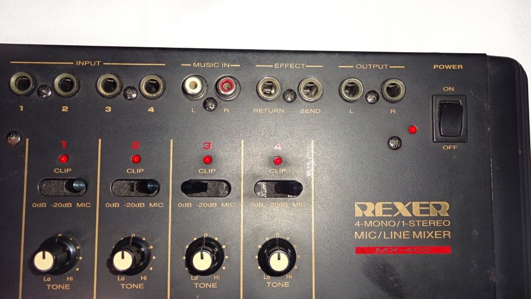 Rexer MX-400 4 channel Line Mixer on Carousell