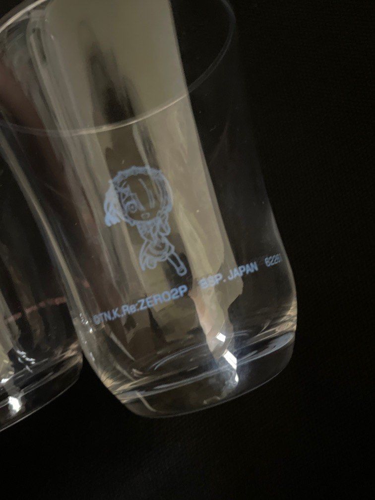 Re:Zero Rem and Ram Glass cups, Hobbies & Toys, Collectibles ...