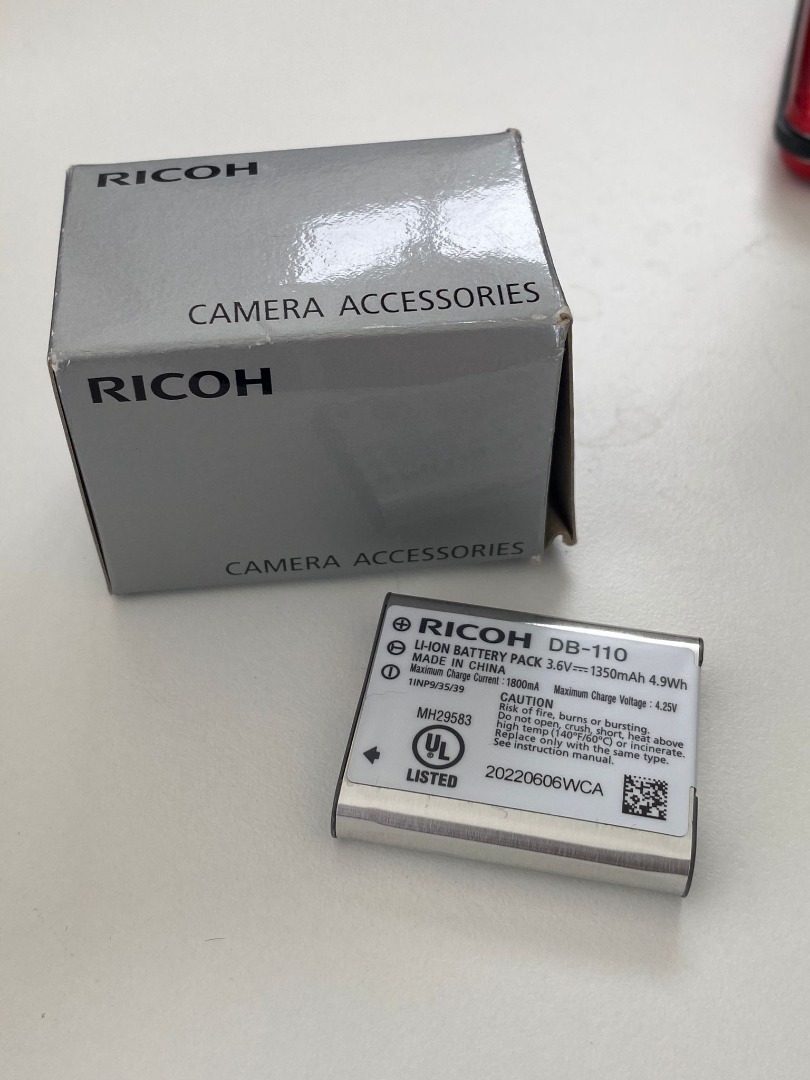 Ricoh Battery DB-110 (for GR III) 相機電池 全新, 攝影器材, 攝影配件, 電池及充電器 - Carousell