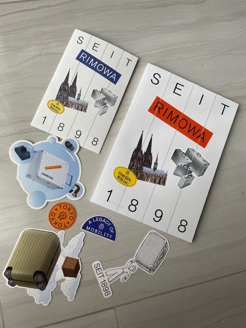 Rimowa History Book & Stickers Set, Hobbies & Toys, Travel, Travel ...