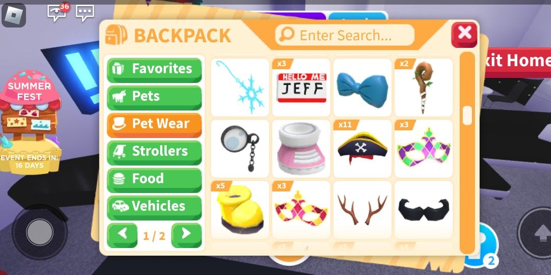 Roblox Adopt Me! Pet Wear Collection, Video Gaming, Gaming Accessories ...