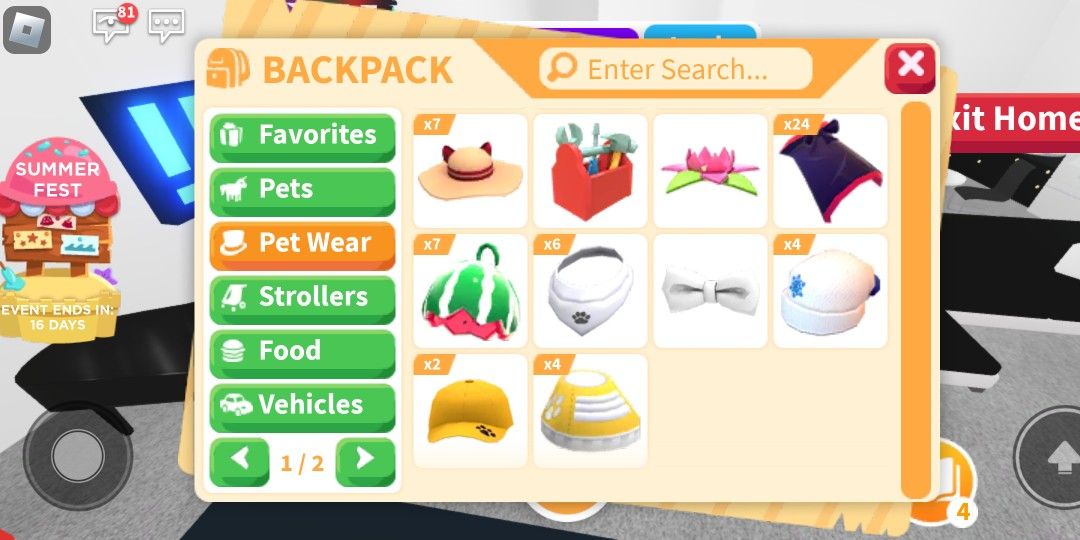 Roblox Adopt Me! Pet Wear Collection, Video Gaming, Gaming Accessories ...