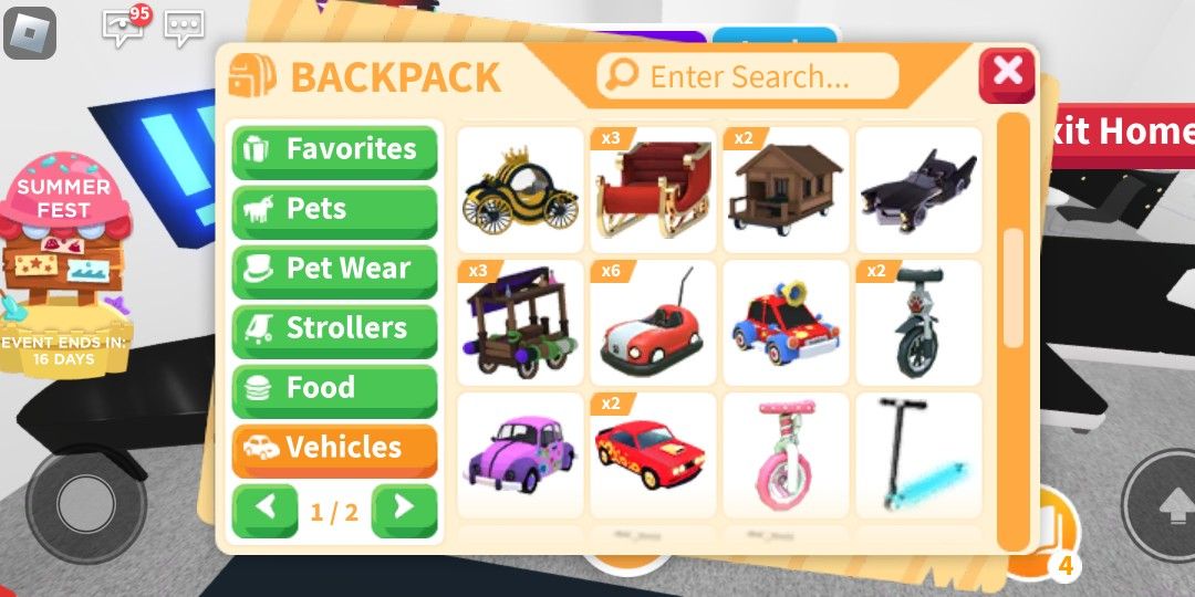 Roblox Adopt Me! Vehicle Collection, Video Gaming, Gaming Accessories ...