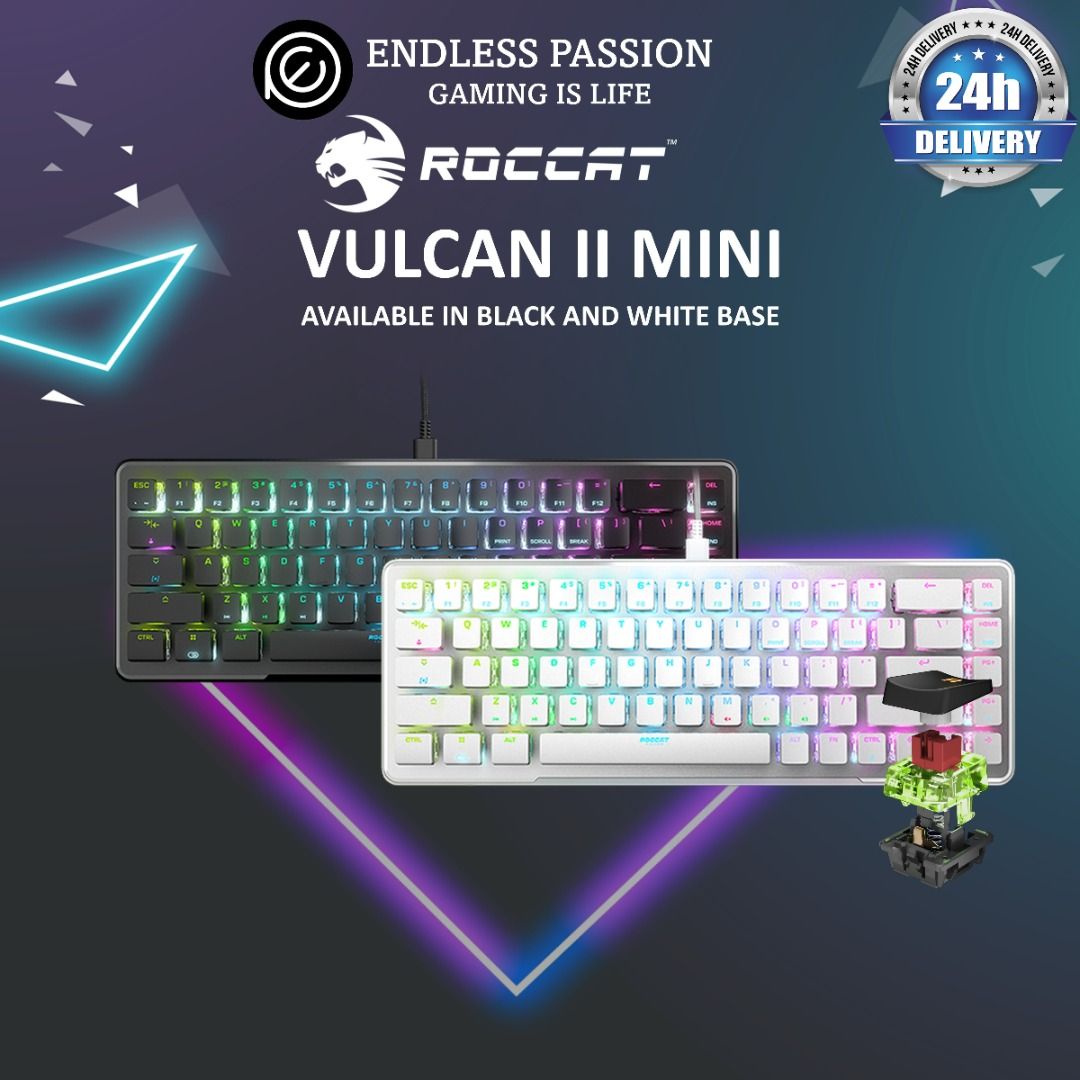 Roccat Vulcan II Mini (Titan II Optical Linear Switches) - Available in ...