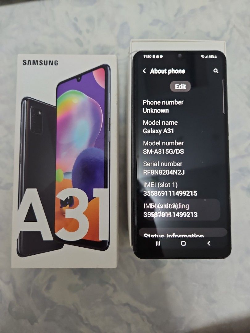 Samsung A31 Prism Crush Black, Mobile Phones & Gadgets, Mobile Phones ...