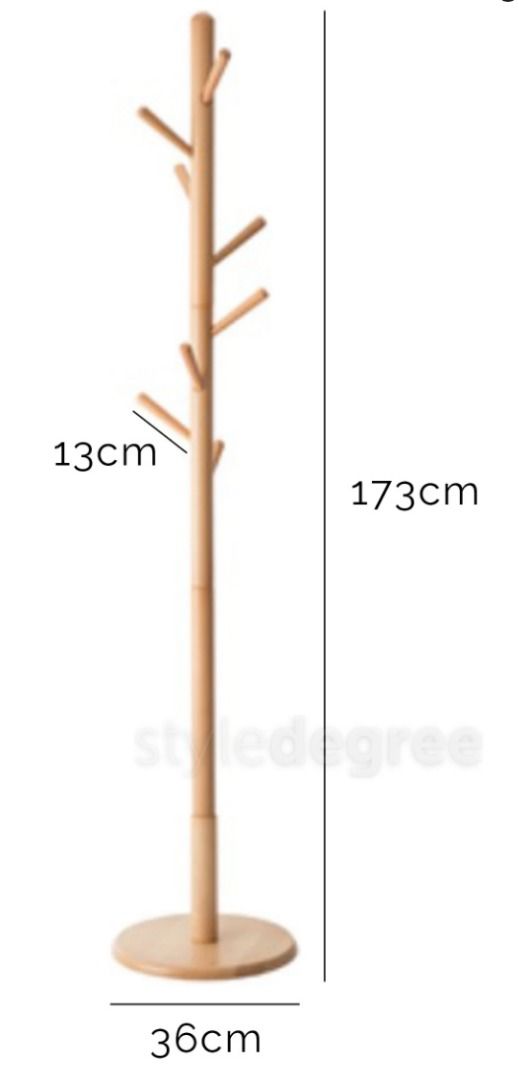 Scandinavian Coat Rack, Furniture & Home Living, Furniture, Shelves ...