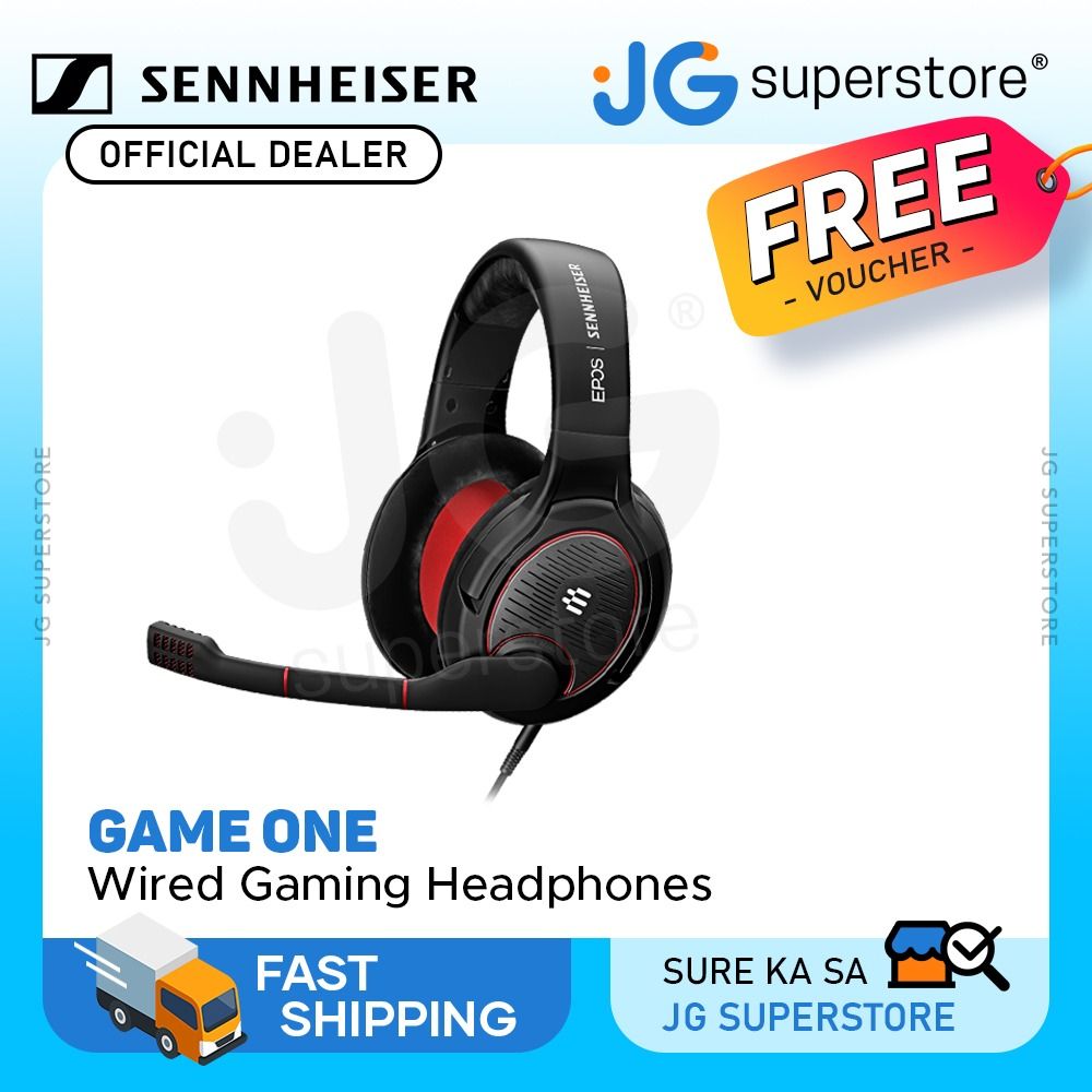 Sennheiser Game One Acoustic Wired Gaming Headphones with Flip to Mute ...