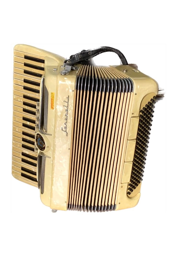 1950s SERENELLI Italian Piano Accordion 120 Bass Vintage Classic with ...