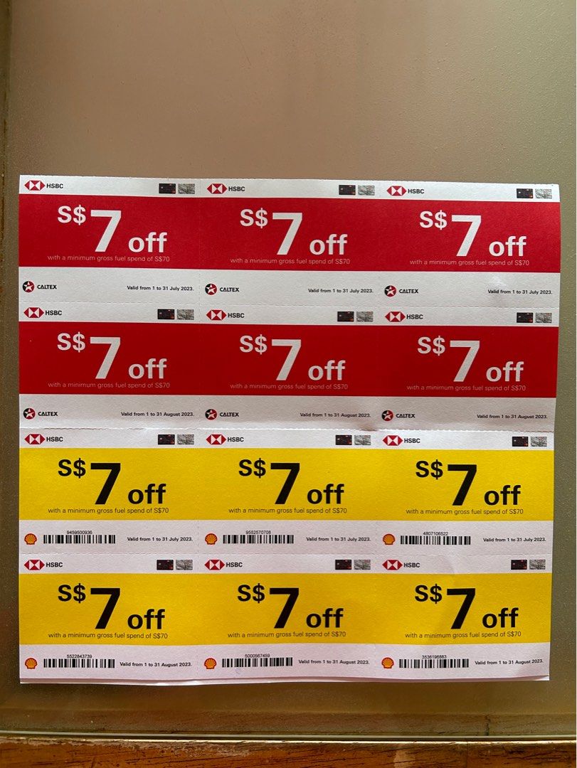 shell petrol voucher (hsbc), Tickets & Vouchers, Vouchers on Carousell