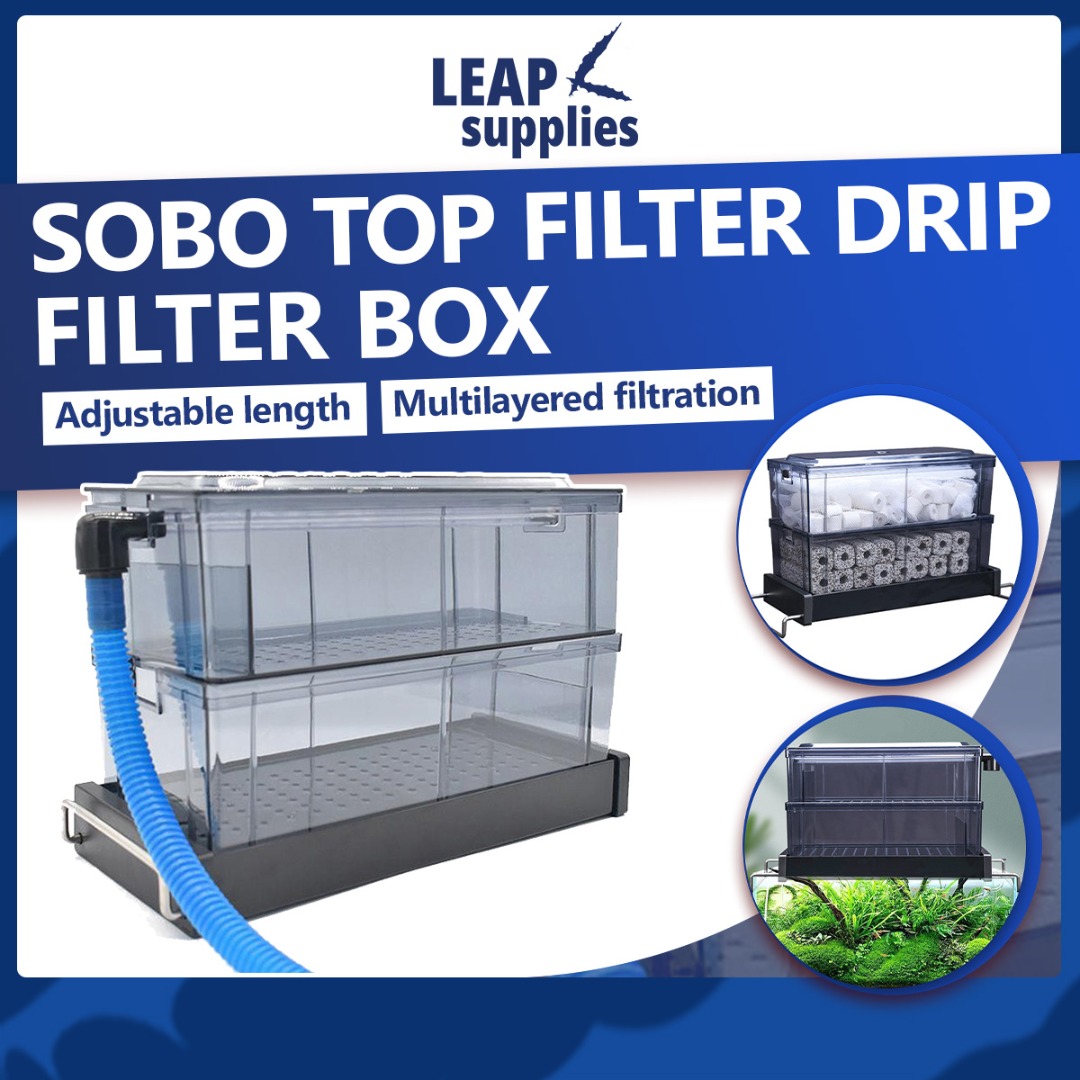 SOBO Top Filter Drip Filter Box | Fish Tank Overhead Filter Box | OHF ...