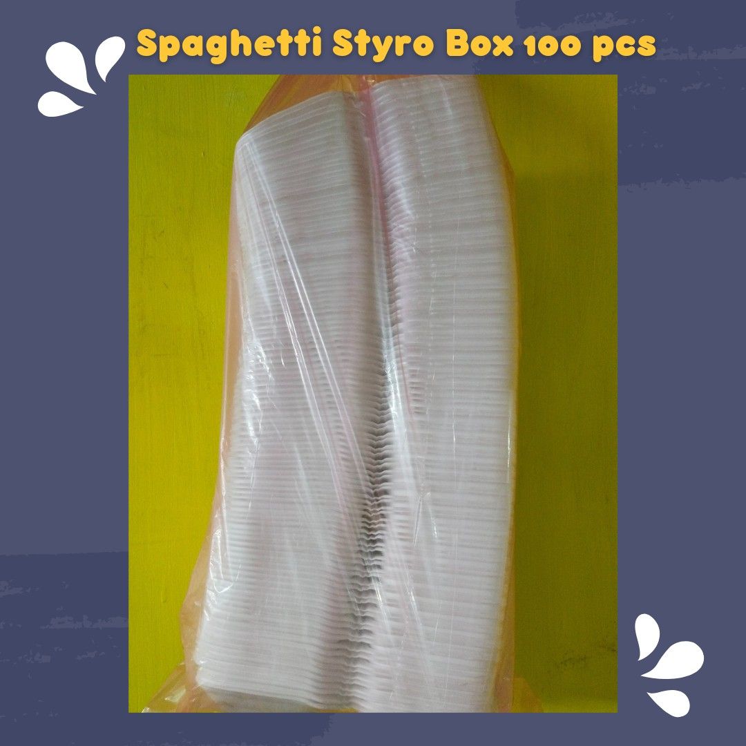 [100 PCS] SPAGHETTI STYRO BOX on Carousell