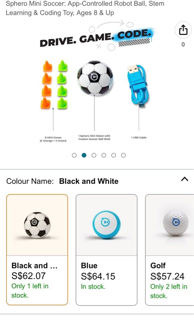 Sphero mini soccer coding game, Hobbies & Toys, Toys & Games on Carousell