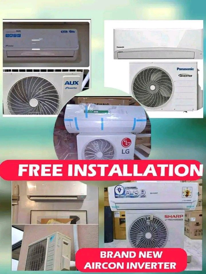 split type inverter Aircon with free installation brand new factory ...