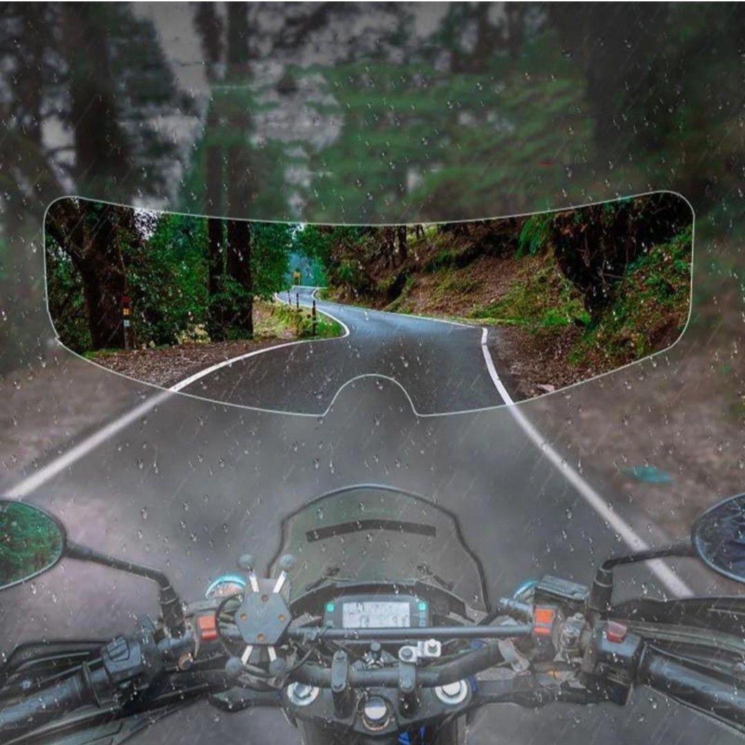 Sticker Film Kaca Helm Anti Air Hujan Waterproof Embun Kabut Asap Fog u ...