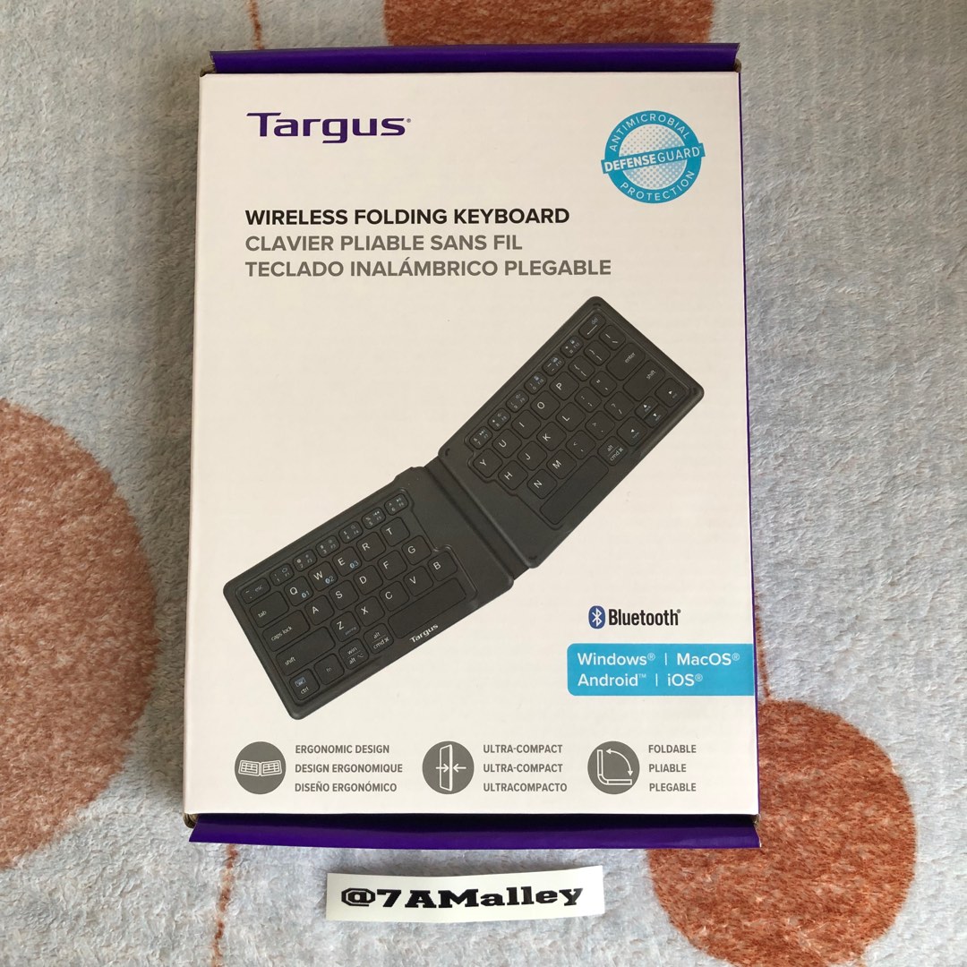 SOLD — Targus Ergonomic Foldable Keyboard wireless connected via ...