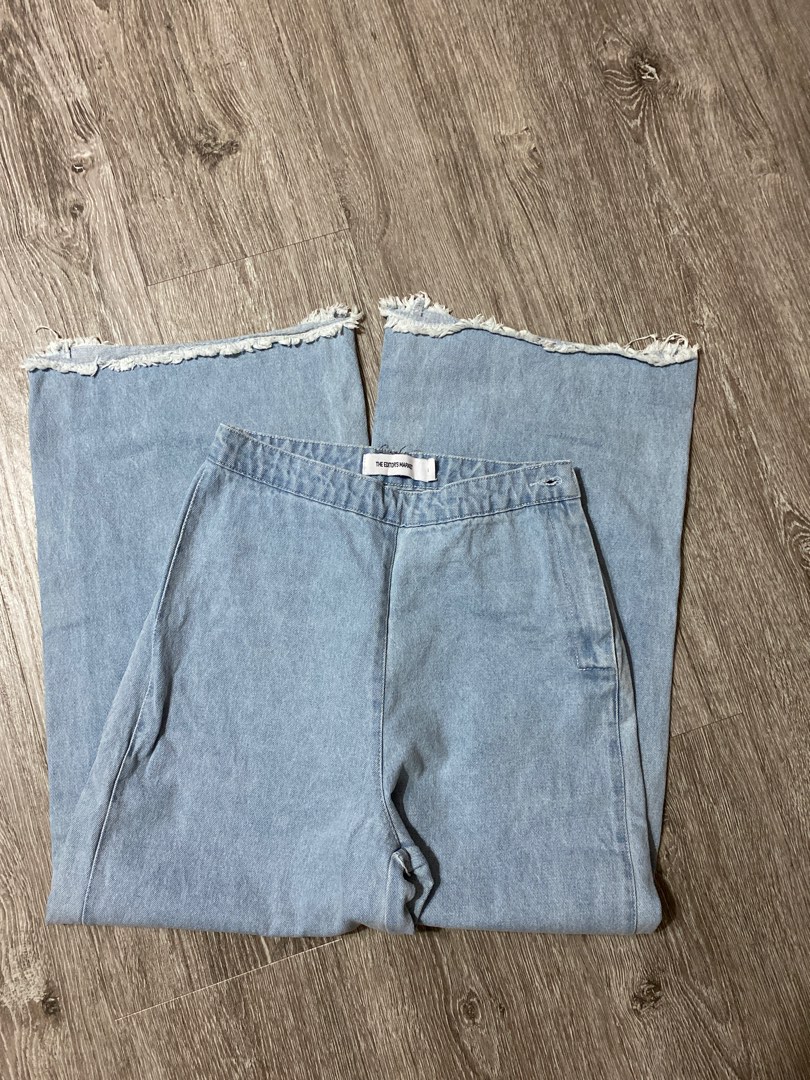 TEM Wide Leg Jeans, Women's Fashion, Bottoms, Jeans & Leggings on Carousell