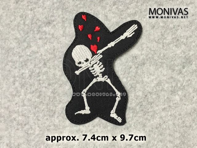 The Dab Skeleton Iron On Patch DIY Swag Dance Decorations, Hobbies & Toys, Stationery & Craft ...