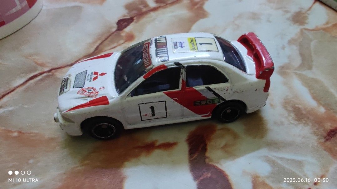 Tomica Mitsubishi evolution IV evo lancer no.104, Hobbies & Toys, Toys ...
