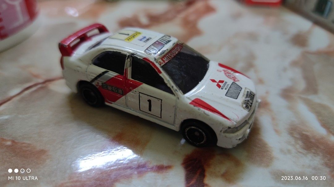 Tomica Mitsubishi evolution IV evo lancer no.104, Hobbies & Toys, Toys ...