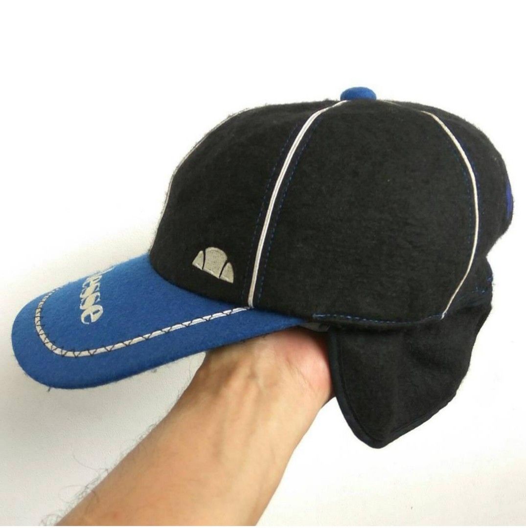 Topi Vintage 80's-90's ELLESSE Vertical Dive With Fleece / Ear Flaps ...